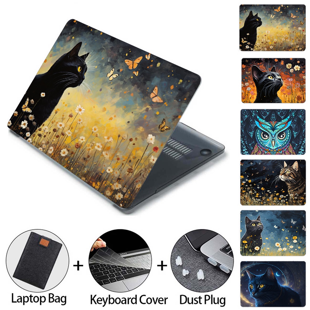 3D Magical Cats Print Hard Case For Macbook case M3 2023 Air 15 A2941 ...