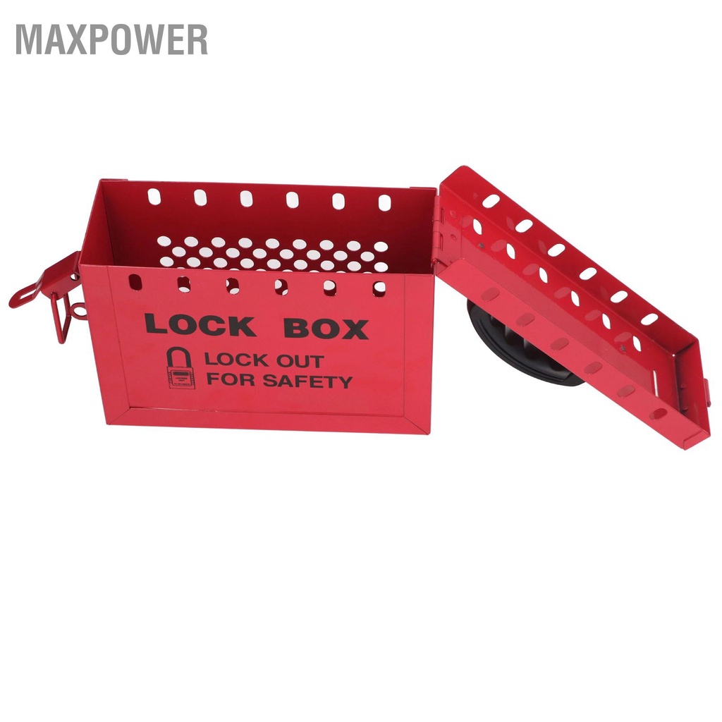 Maxpower Lockout Tagout Box ความปลอดภัยแบบพกพา 13 Guage Group กล่องล็อค ...