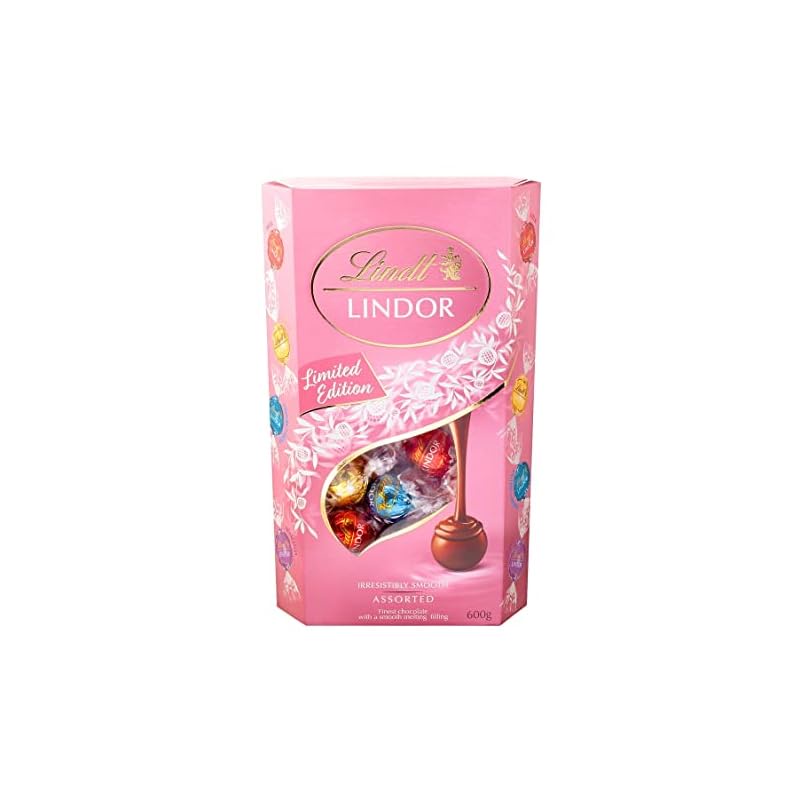 [Lindt Lindor Pink Assort Limited Edition, Large 600g Lindt Lindor Pink ...
