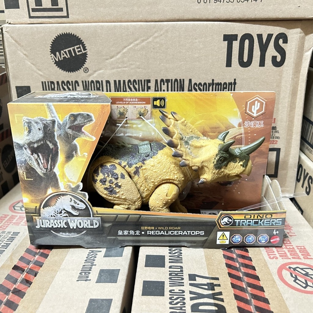 โมเดลไดโนเสาร์เด็กชายของเล่นเสียงเอฟเฟกต์คาร์โนทอรัสการ์ตูน Mattel ...