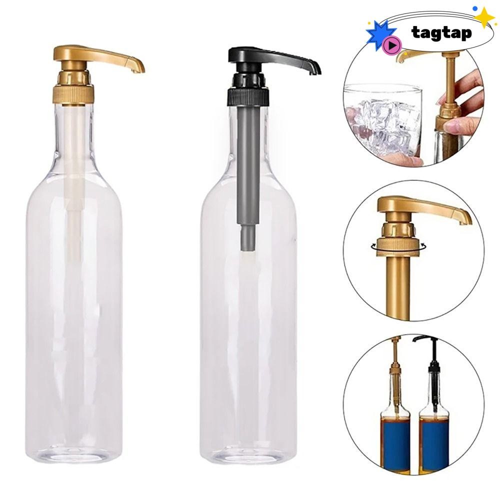 Tagtap 1 ชิ้นขวดปั๊ม, อุปกรณ์ครัวบีบนมน้ําเชื่อมเก็บ, พลาสติก 750 มล. น้ําเชื่อมกาแฟ Bee หยด ...
