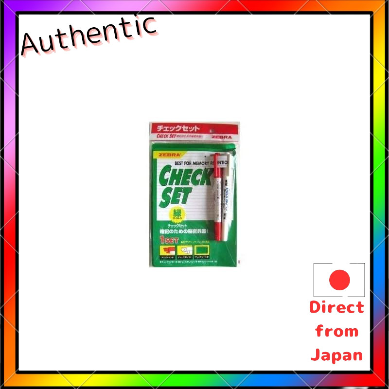 Zebra Check Pen Check set สีเขียว ชุด 2 ชิ้น | Shopee Thailand