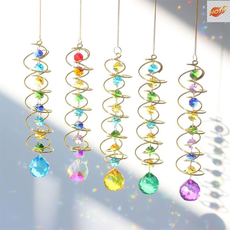 Meet Sun Catcher Wind Spinner Double Spiral Tail Wind Spinner ...
