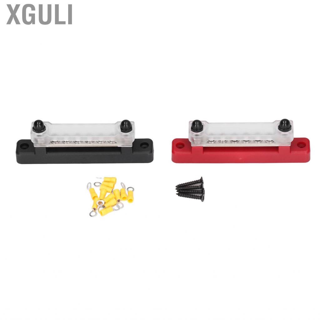 Xguli Terminal Block Bus Bar Set Ground RV 6P Single Row Connection ...