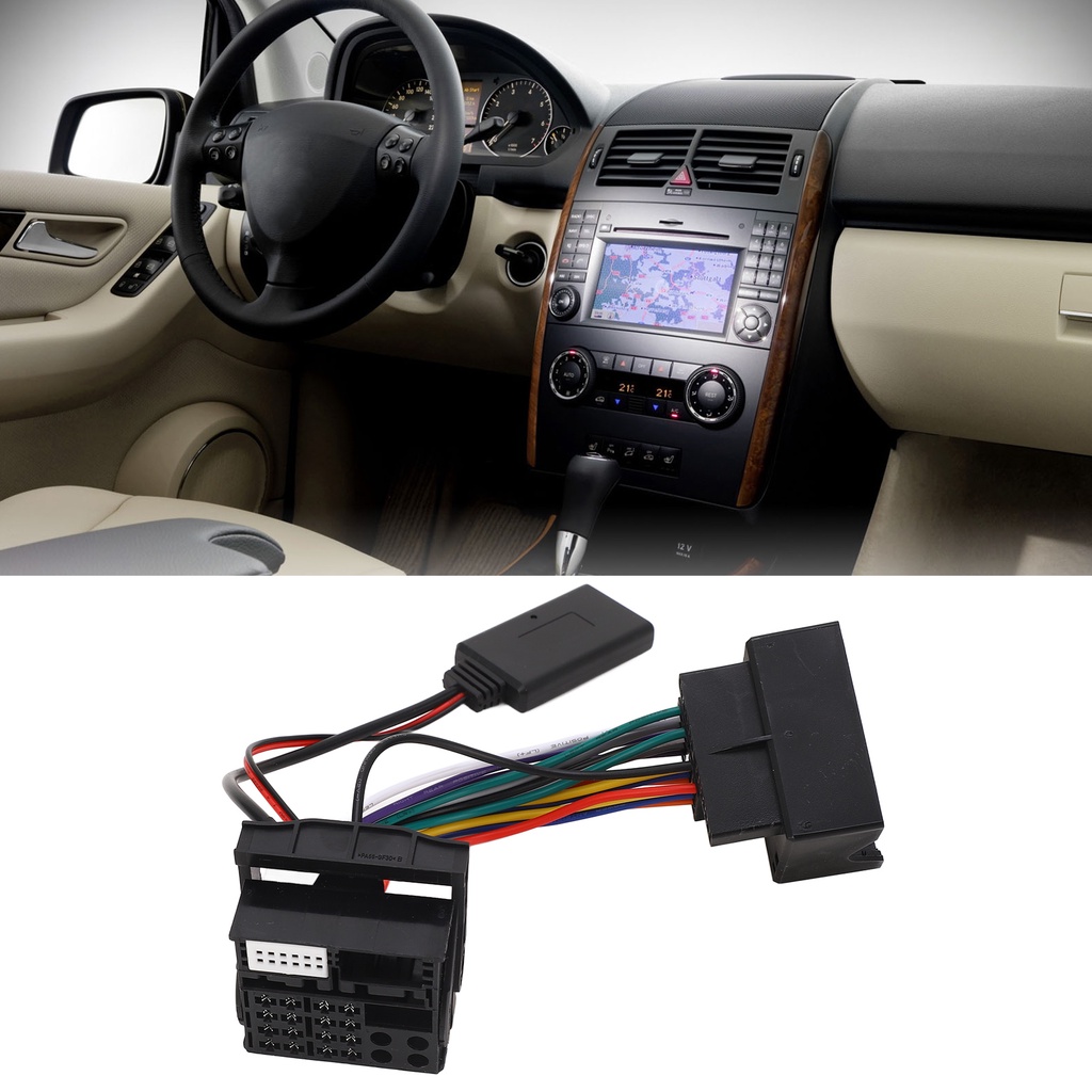 Super Motor บลูทูธ 5.0 วิทยุ Aux Cable 16 Pin สำหรับ W169 W245 W203 ...