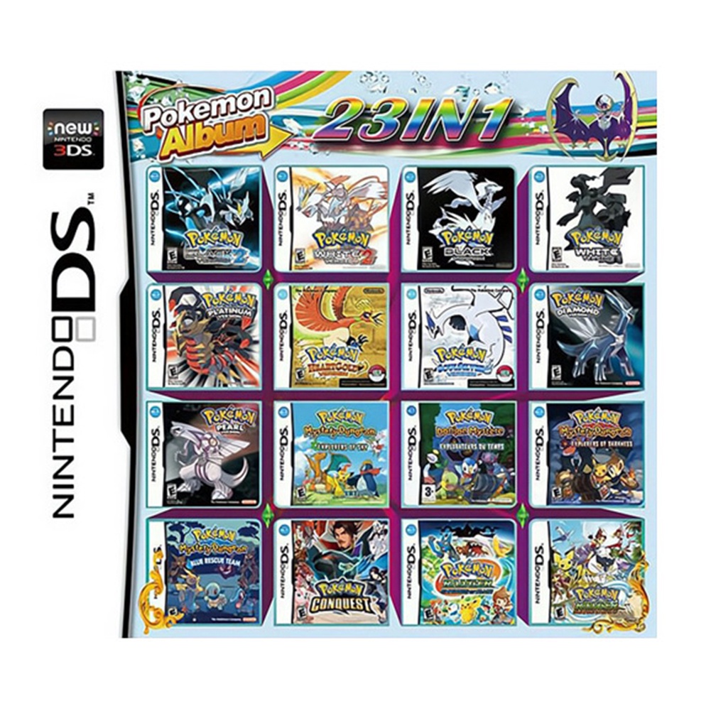การ์ดเกม 3DS NDS 482 เกม ใน 1 สําหรับ 3DS 3DS NDSi และ NDS [Ciflys.Th ...