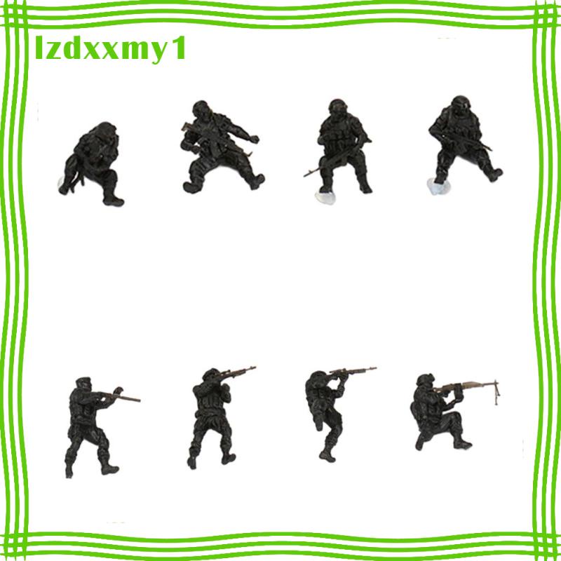 ฟิกเกอร์ 1/72 Commando People diorama scenery พร็อพสําหรับถ่ายรูป 4 ...