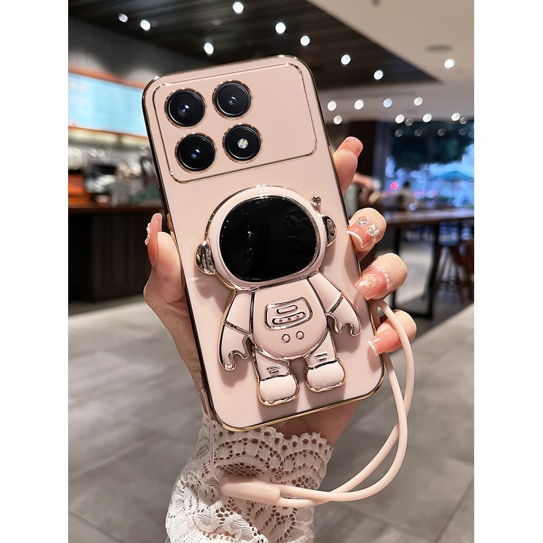 เคสโทรศัพท์ซิลิโคน TPU แบบนิ่ม ลายนักบินอวกาศ 6D กันกระแทก ชุบไฟฟ้า ...