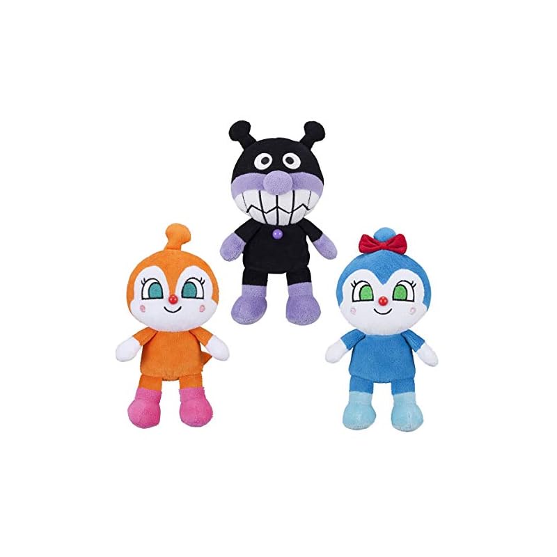 [SEGA TOYS Anpanman Purichii Beans S Plus 3 Plushie Set - Baikinman ...