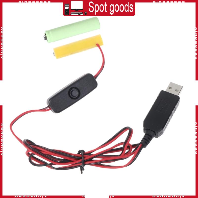 Xi เครื่องกําจัดแบตเตอรี่ AAA 3V พาวเวอร์ซัพพลาย USB เป็นสายเคเบิล ...