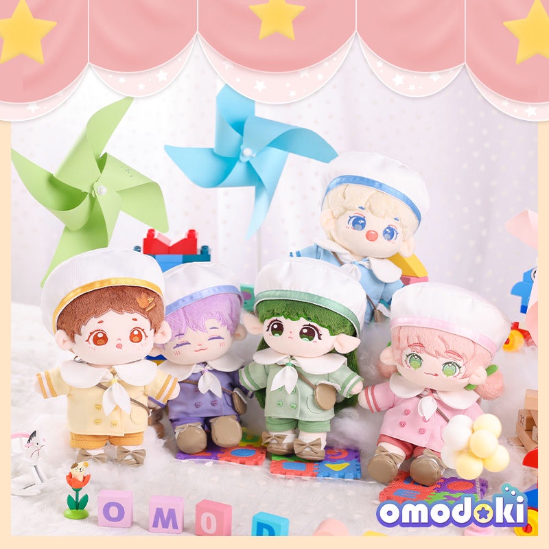 Omodoki ตุ๊กตาฝ้ายสูตรดั้งเดิม 20 cm. ชุดตุ๊กตาฝ้าย 5 สี ใช้ตุ๊กตาลูก ...