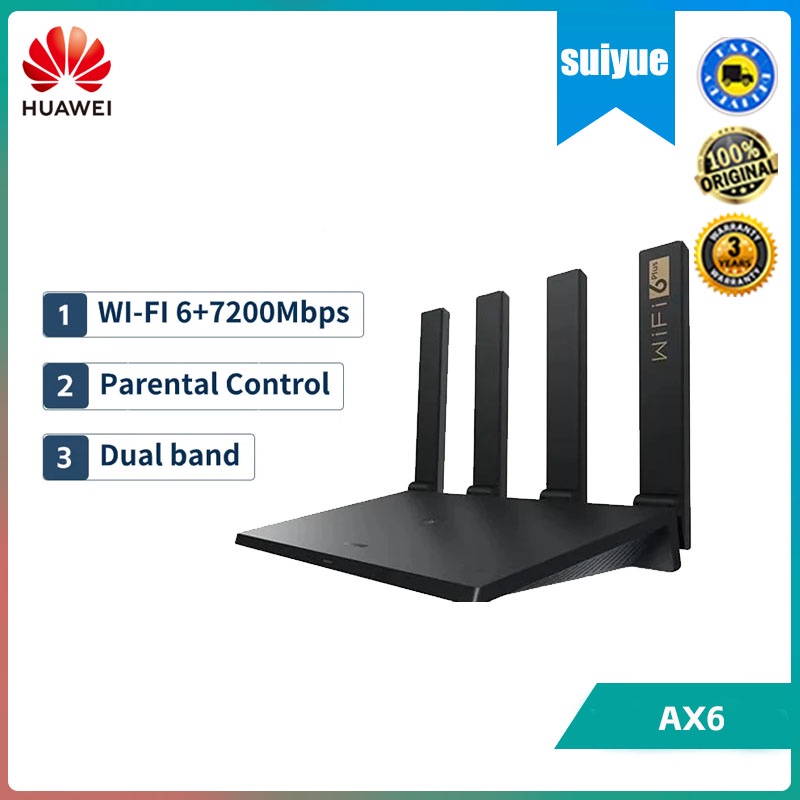 เราเตอร์อินเตอร์เน็ตไร้สาย Huawei Router AX6 ความเร็วสูง สําหรับใช้ใน ...