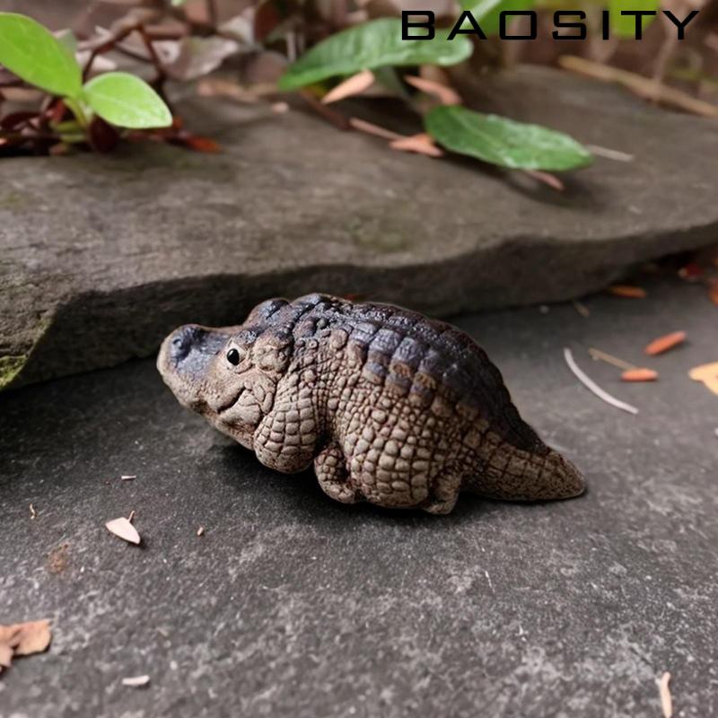 [Baosity] Clay Crocodile Mini Tea Pet Figure DIY Terrarium Craft Table ...