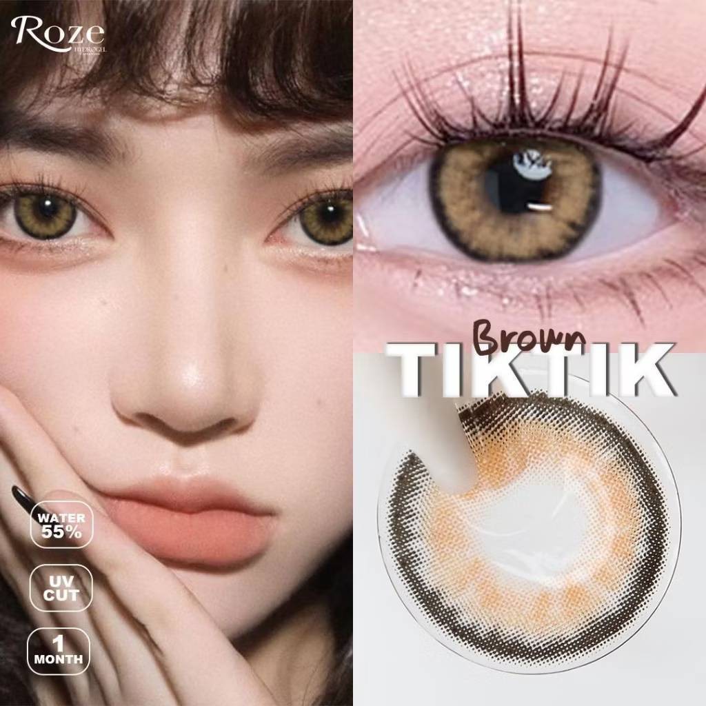 🔥คอนแทคเลนส์ Hydrogel บิ๊กอาย TikTik Rozelens | Shopee Thailand