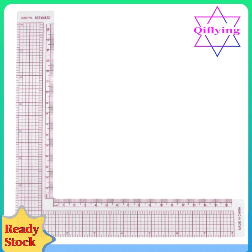 L Shape Garment Cutting ไม้บรรทัดควิลท์อะคริลิค Tailor Patchwork Scale ...
