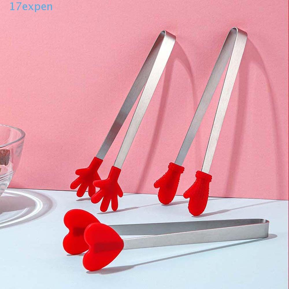 Expen BBQ Tong สแตนเลสลื่นครัวเครื่องมือขนมปังขนมขบเคี้ยวสลัด Ice Cube Clamp | Shopee Thailand