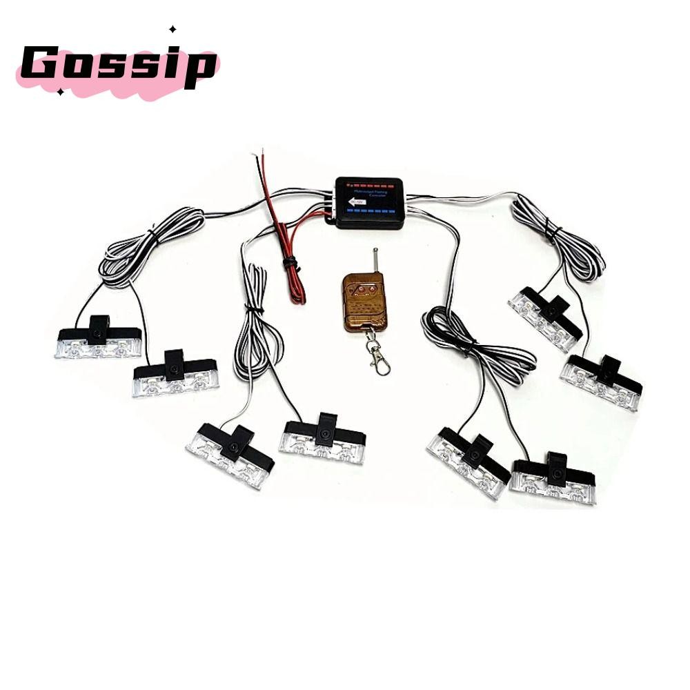 Gossip ไฟตํารวจ, รถกู้ภัยแบบมีสายควบคุมไฟเตือนแฟลช, 12 LED Remote ...