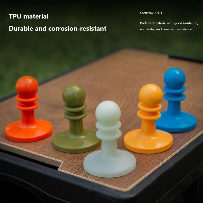 Outdoorspace> 4 ชิ้น Lightning Proof หมวก Camping เต็นท์เสากันสาด Rod ...