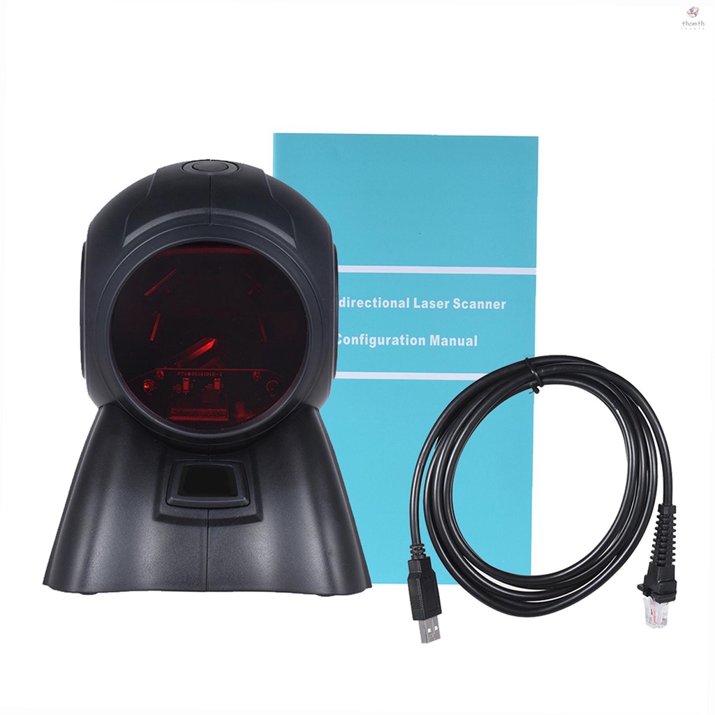 [TTHO] เครื่องสแกนบาร์โค้ด 1D USB 20 เส้น ความเร็ว 1800t/s 30° หัวปรับ ...