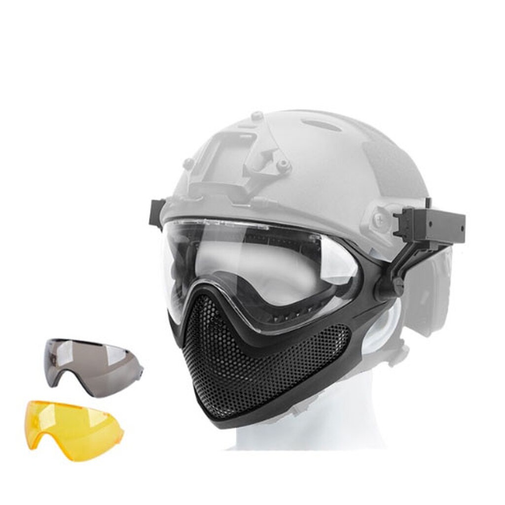 หน้ากาก Pilot Mask พร้อมเลนส์เปลี่ยน | Shopee Thailand