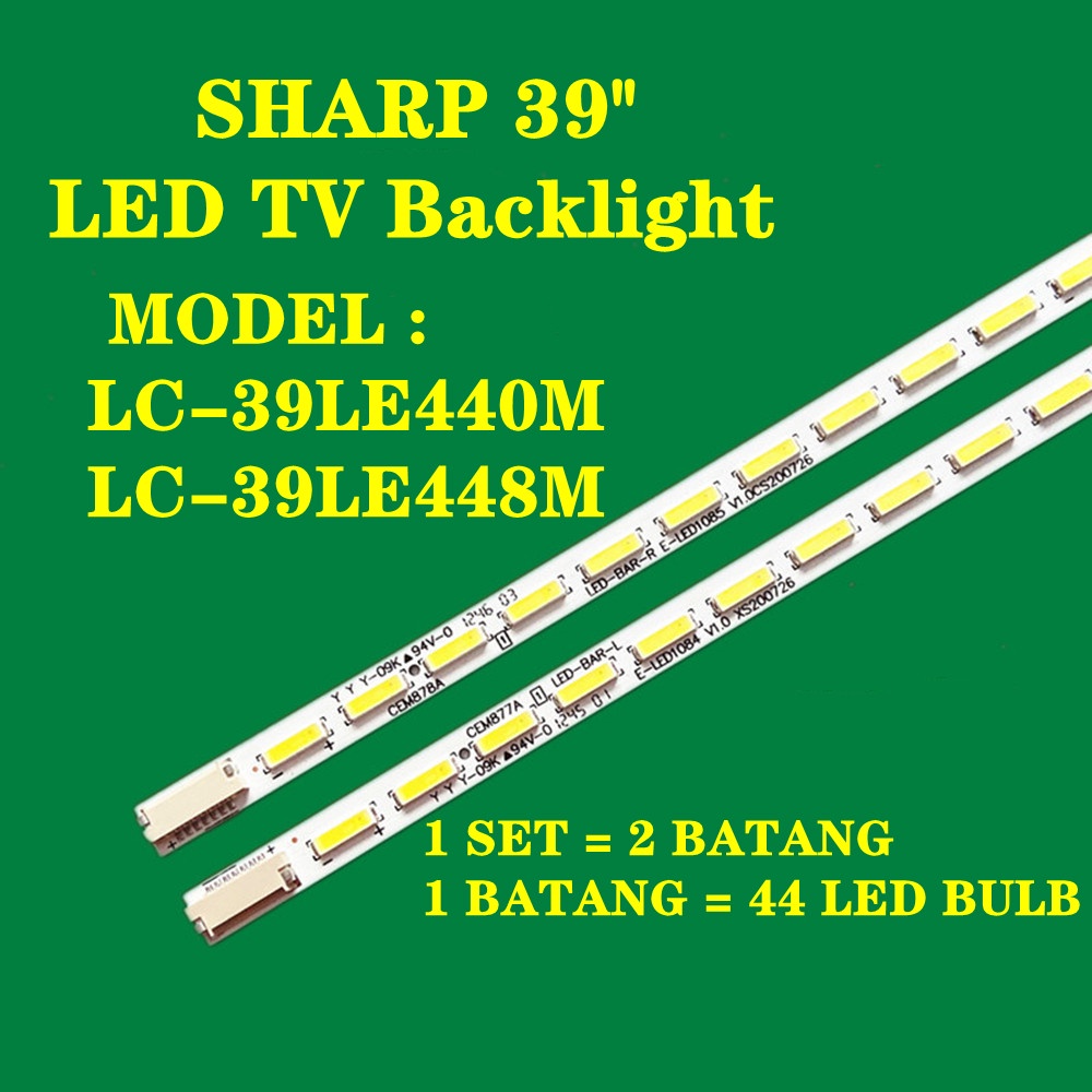Sharp LC-39LE440M LC-39LE448M LED TV BACKLIGHT BAR (ใหม่) พร้อมส่ง ...