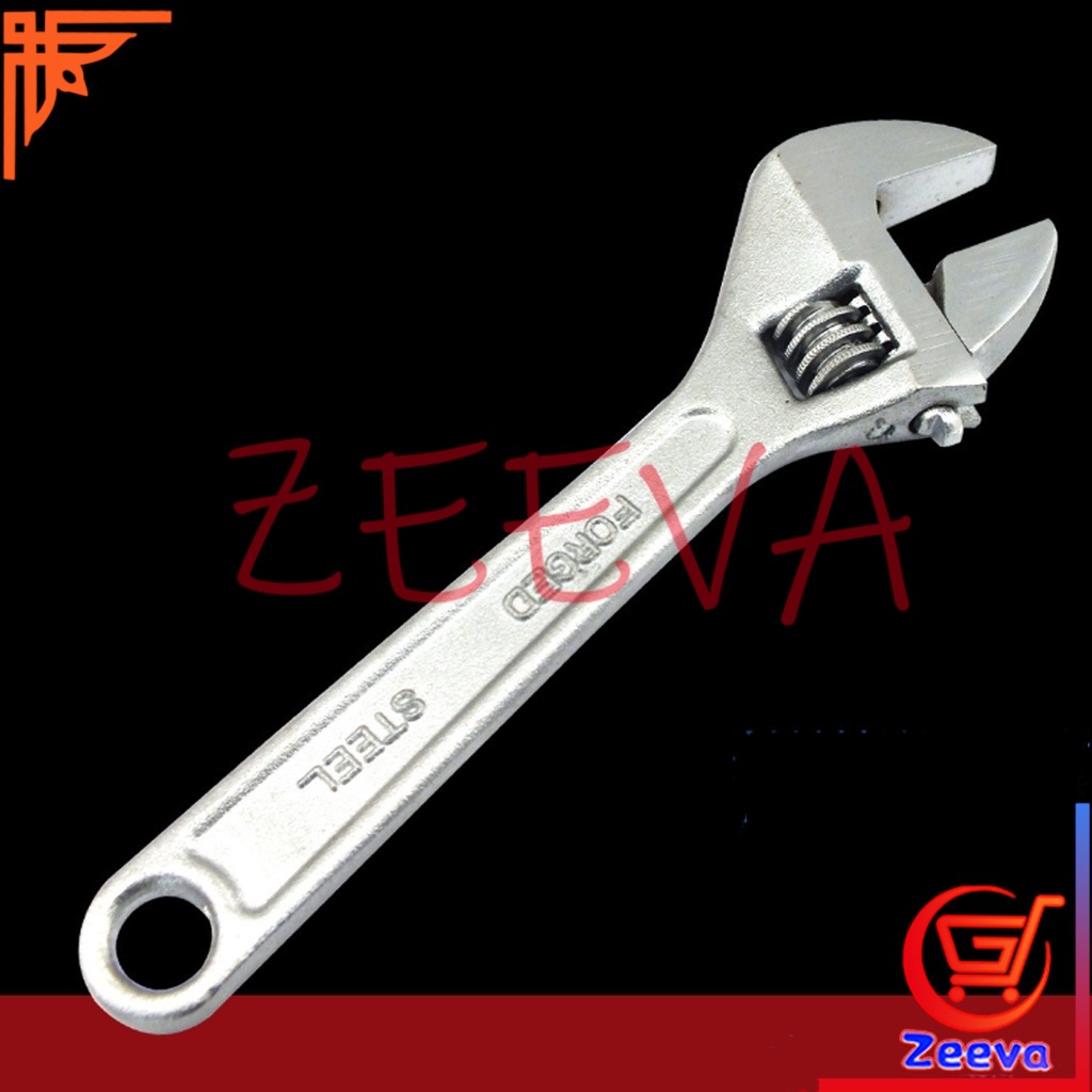 Zeeva ประแจปากเลื่อน ขนาด 10 นิ้ว 250 มม กุญแจเลื่อนปากเลื่อน Adjustable Wrench | Shopee Thailand