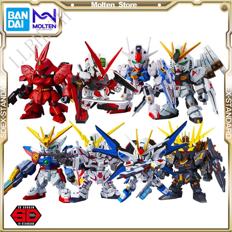 Bandai Original SD Gundam EX Standard RX-78-2 Strike Freedom Unicorn Wing Gundam Zero EW Gunpla ...