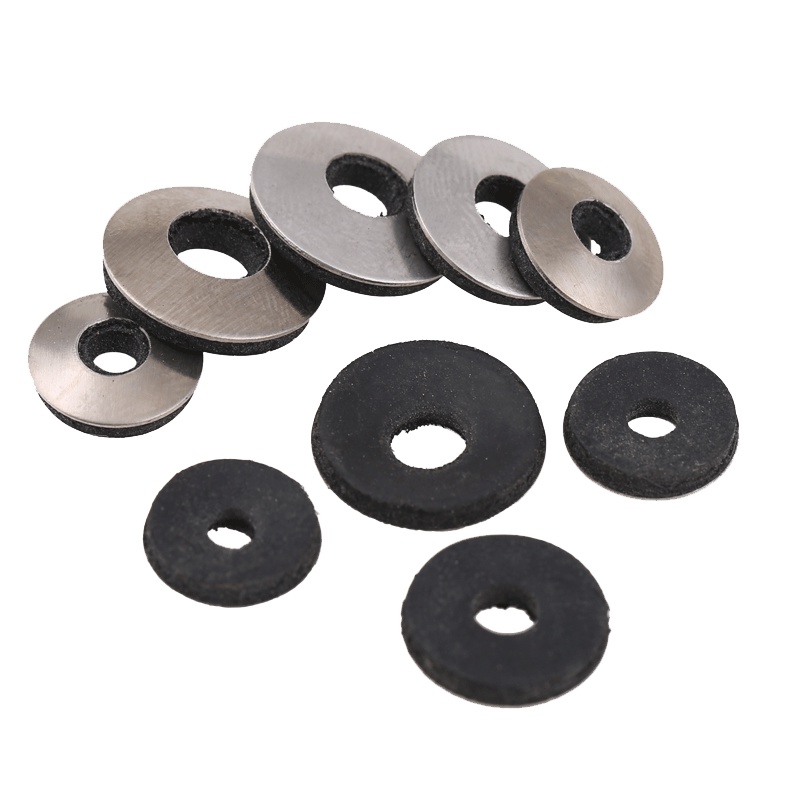 M4.2 M4.8 M5.5 M6.3 304 สแตนเลสคอมโพสิตปะเก็นกันน้ํา EPDM เครื่องซักผ้ากันลื่นเจาะหางแตะสกรูปะเ ...