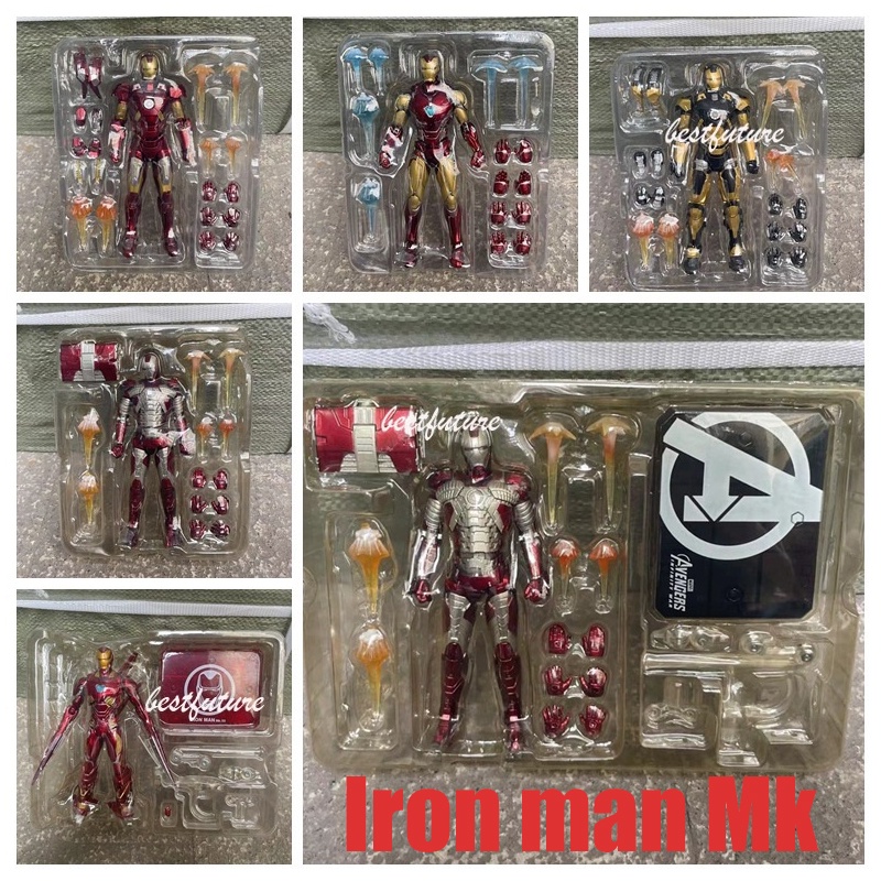 โมเดลฟิกเกอร์ Marvel Iron Man 4 MK85 MK50 MK7 MK20 MK5 Articulado | Shopee Thailand