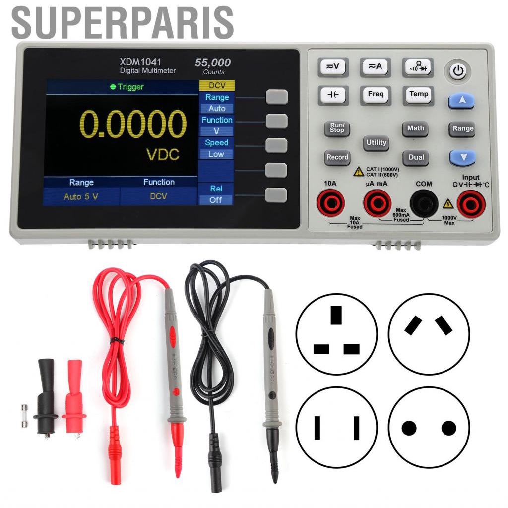 Superparis XDM1041 3.7in LCD Desktop Digital Multimeter Temperature ...