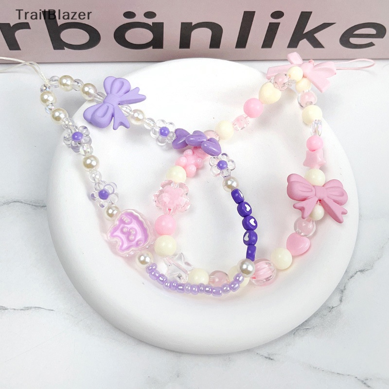 Tbth สายคล้องโทรศัพท์มือถือ แบบนิ่ม ประดับลูกปัด ป้องกันการสูญหาย แบบ ...