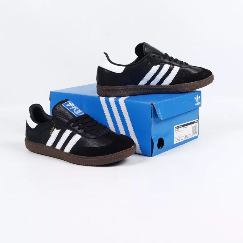 PUTIH HITAM Adidas SAMBA CLASSICS BLACK GUM 100% Original - Men's ...