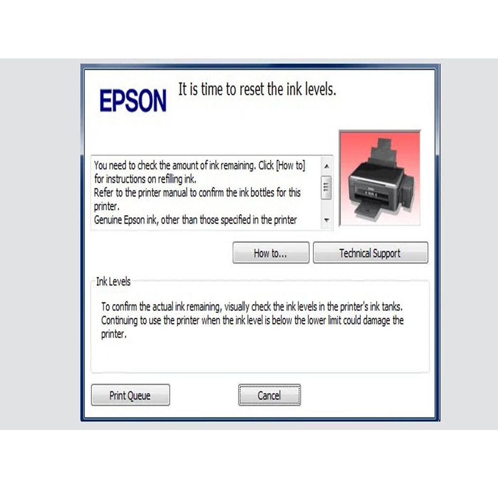 โปรแกรมเคลียร์ซับหมึก Epson รุ่น L500 L510 L520 L540 L550 (ชุดที่22 ...