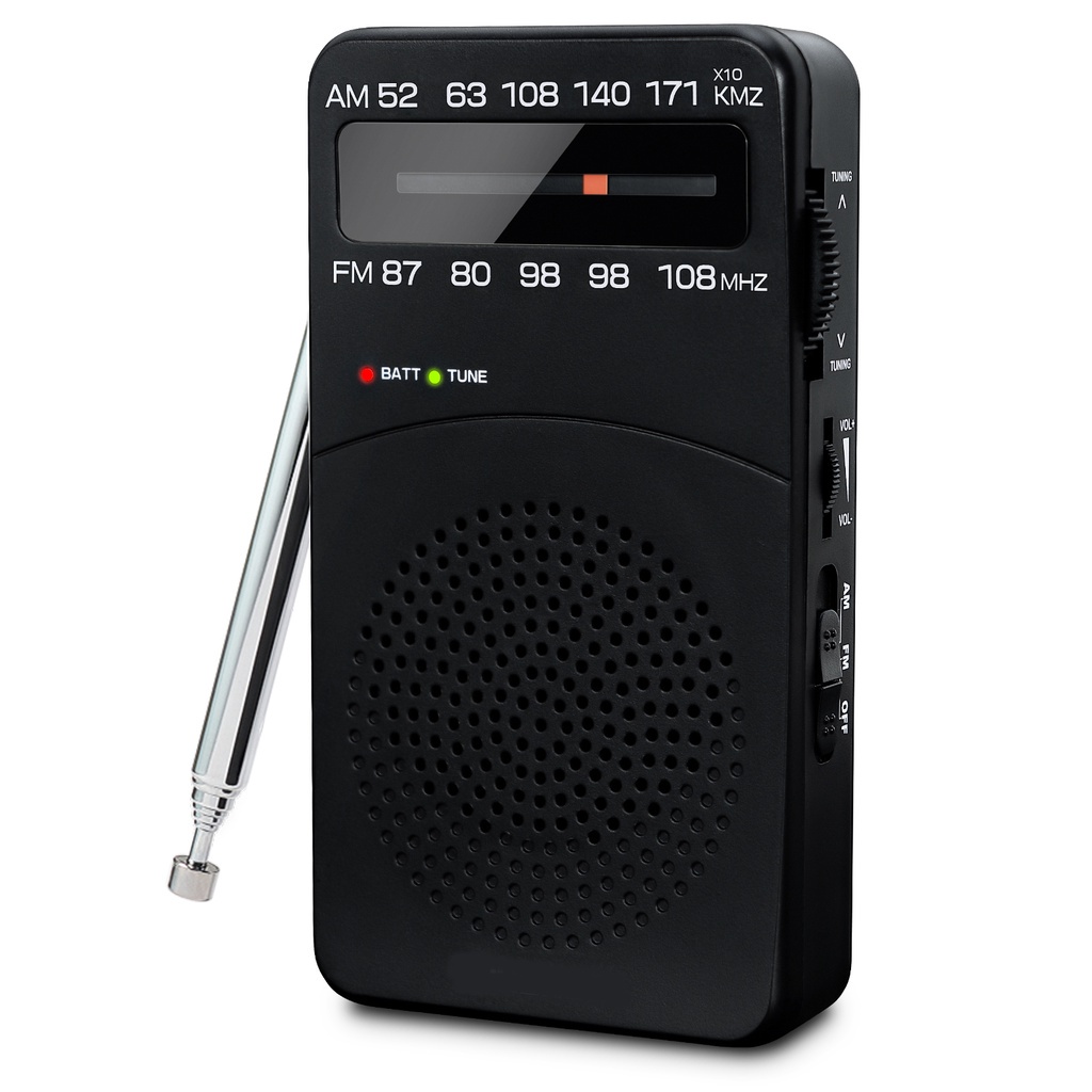 เครื่องรับสัญญาณวิทยุดิจิทัล AM FM Radio W-909 Dual Band แบบพกพา รองรับ ...