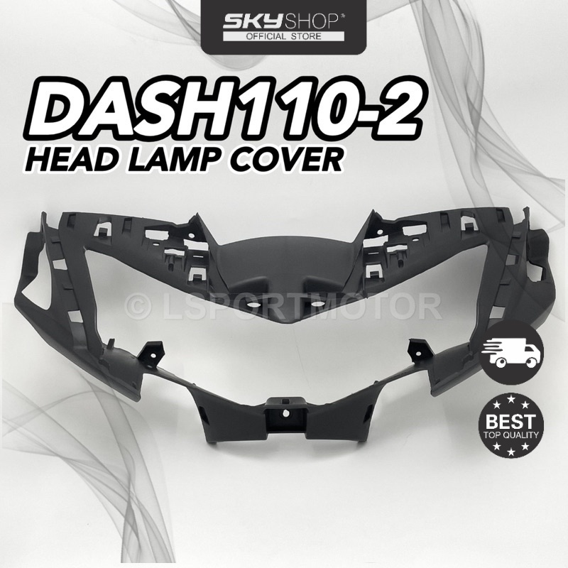 ฝาครอบไฟหน้า สําหรับ HONDA DASH110-2 (สีดําด้าน) DASH2 DASH 2 DASH1102 DASH-2 DASH110 V2 (S ...