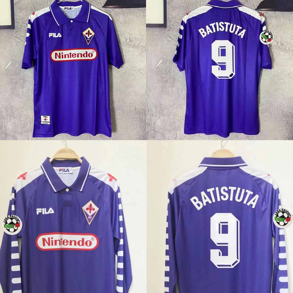 [Retro Issue] 98 Florence BATISTUTA เสื้อฟุตบอล แขนยาว สําหรับผู้ชาย ...