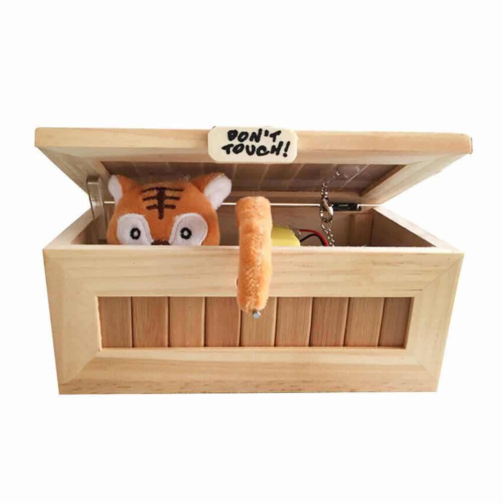 Don't Touch Tiger Box Toy Useless Box Leave Me Alone Wooden Machine ...