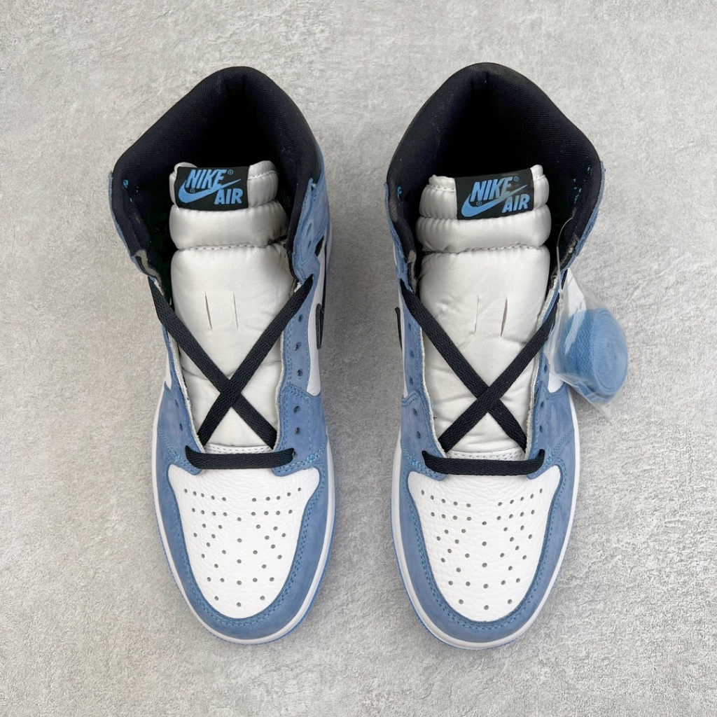 100% Genuine nike Air Jordan AJ1 Highวิทยาลัย สีน้ำเงิน วินเทจสบาย ๆ ...