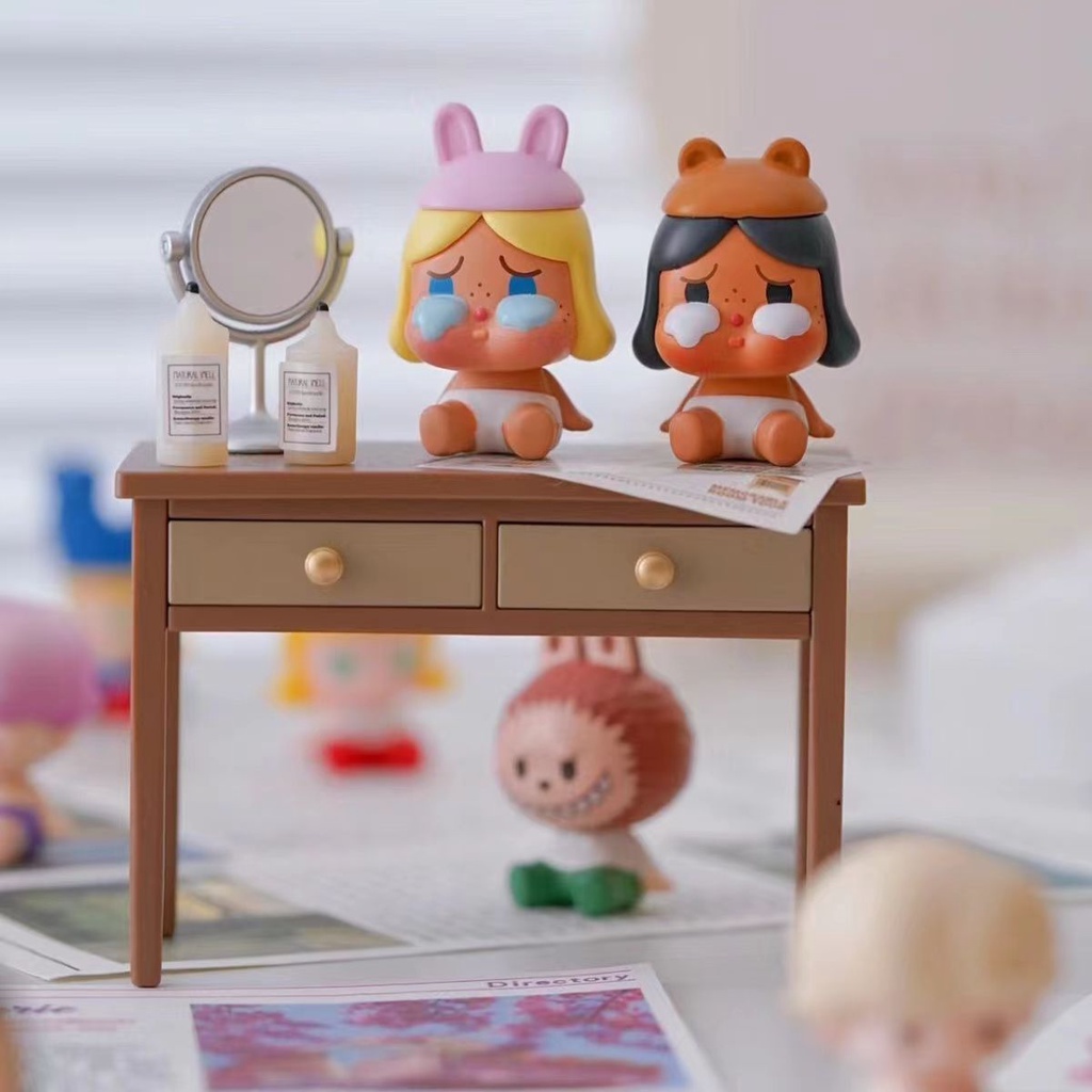 Pop Mart pop bean ท่านั่ง ซีรีส์ crybaby Pucky Molly dimoo labubu SP ...