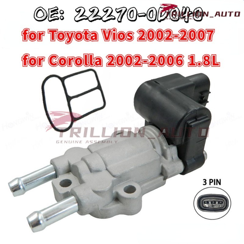 【ของแท้】วาล์วควบคุมอากาศ สําหรับ Toyota Vios 2002-2007 Corolla 2002 ...