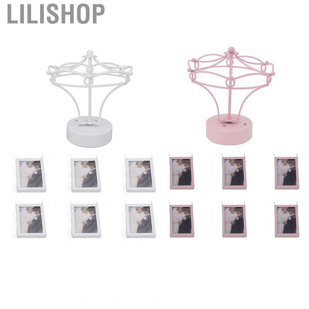 Lilishop Rotating Photo Display Frame Multiused Removable Metal Desktop ...