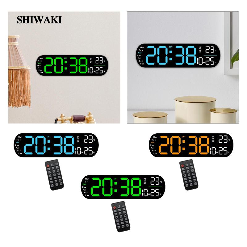 [Shiwaki] นาฬิกาปลุกดิจิทัล ตั้งโต๊ะ พร้อมปฏิทิน สําหรับบ้าน ออฟฟิศ ...