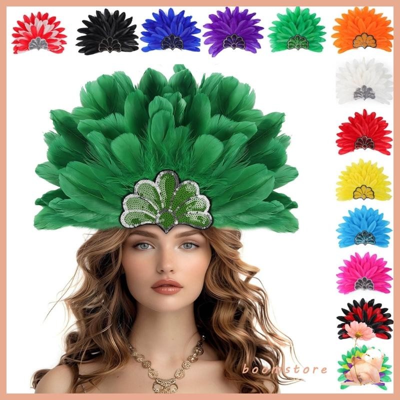 Boom Mardi Gras Sequins ที่คาดผม Masquerade Headpiece Roaring Flapper ...