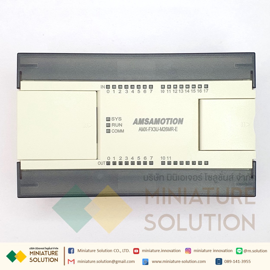 PLC AMSAMOTION AMX-FX3U-M26MR-E รีเลย์ ต่อ expansion โมดูล [AMX-FX3U ...