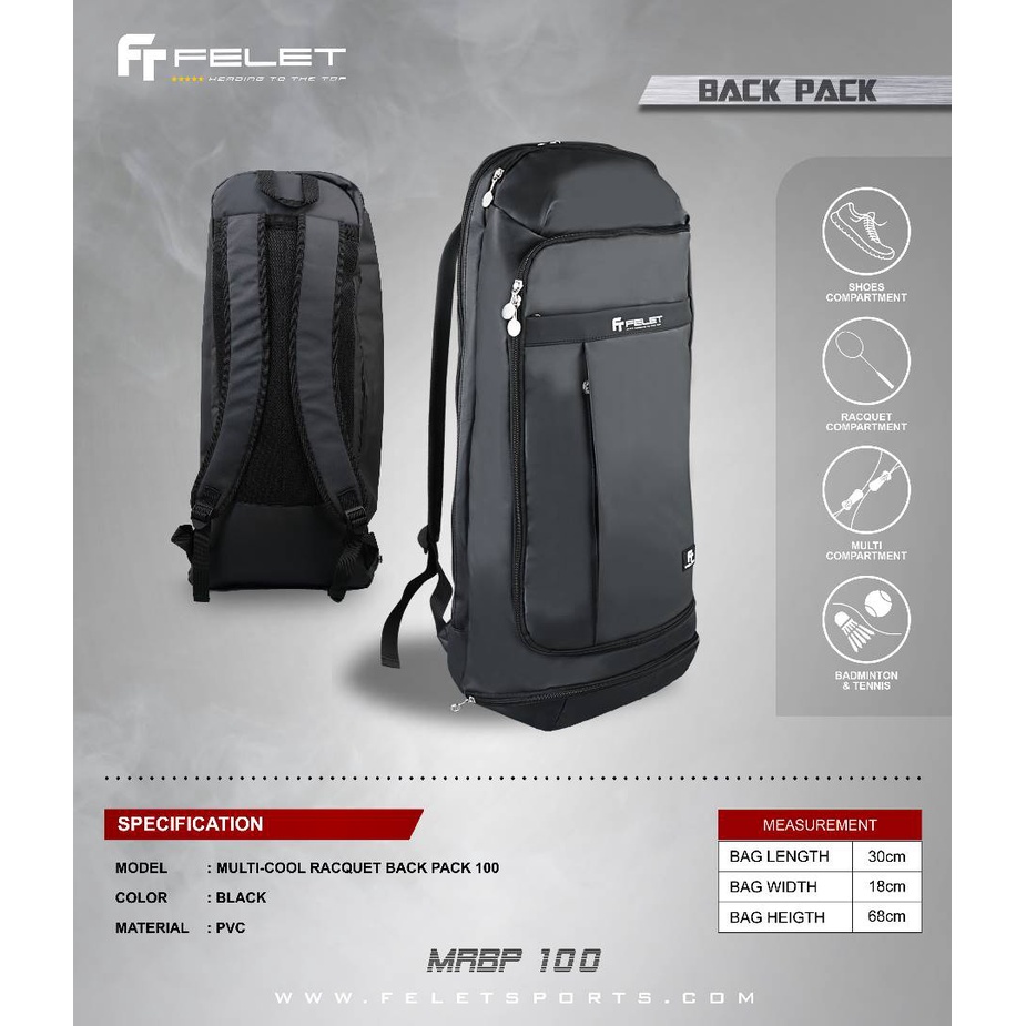 Felet ALL Bag MODEL Rackets Bag badminton Raket Beg Felet Bag แร็กเก็ตก ...