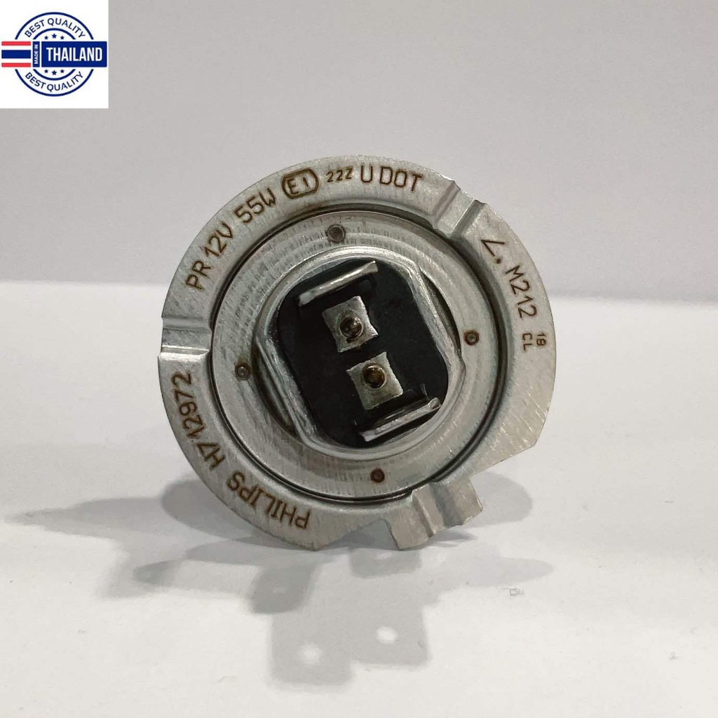 หลอดไฟหน้า PHILIPS H7 +30% 12V 55W PX26d 12972PRC1 สินค้าประกัน2เดือน ...