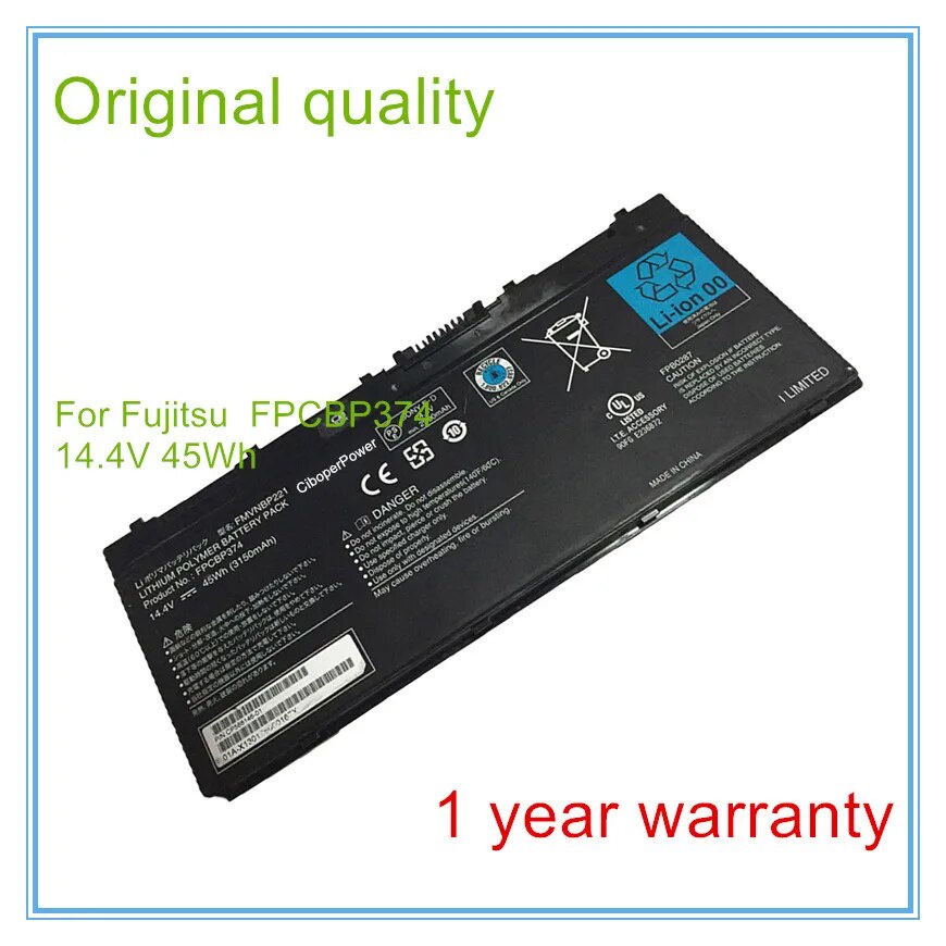 แบตเตอรี่แล็ปท็อป quality New 14.4V45WH FPCBP374 Q702 Quattro Q702 FMVNBP221 | Shopee Thailand