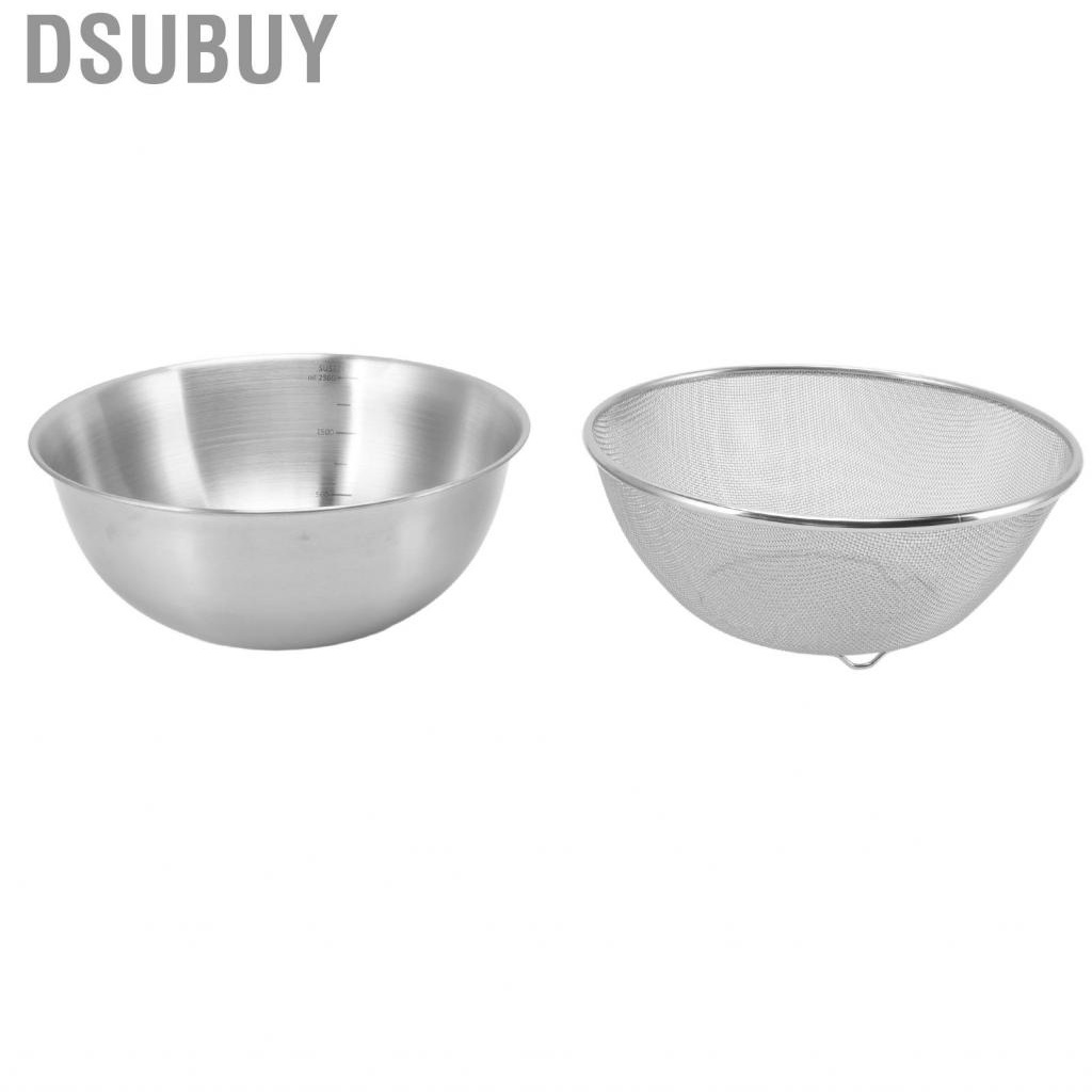 Dsubuy Stainless Steel Strainer Colander Fast Drainage 24CM Diameter ...