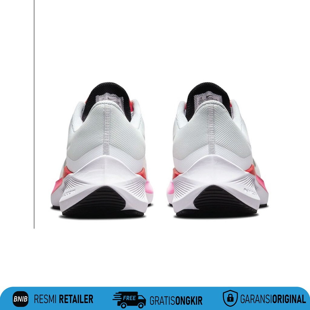 NIKE Air Zoom Winflo 8 สีขาว / สีดำ / Bright Crimson / Total Orange ...