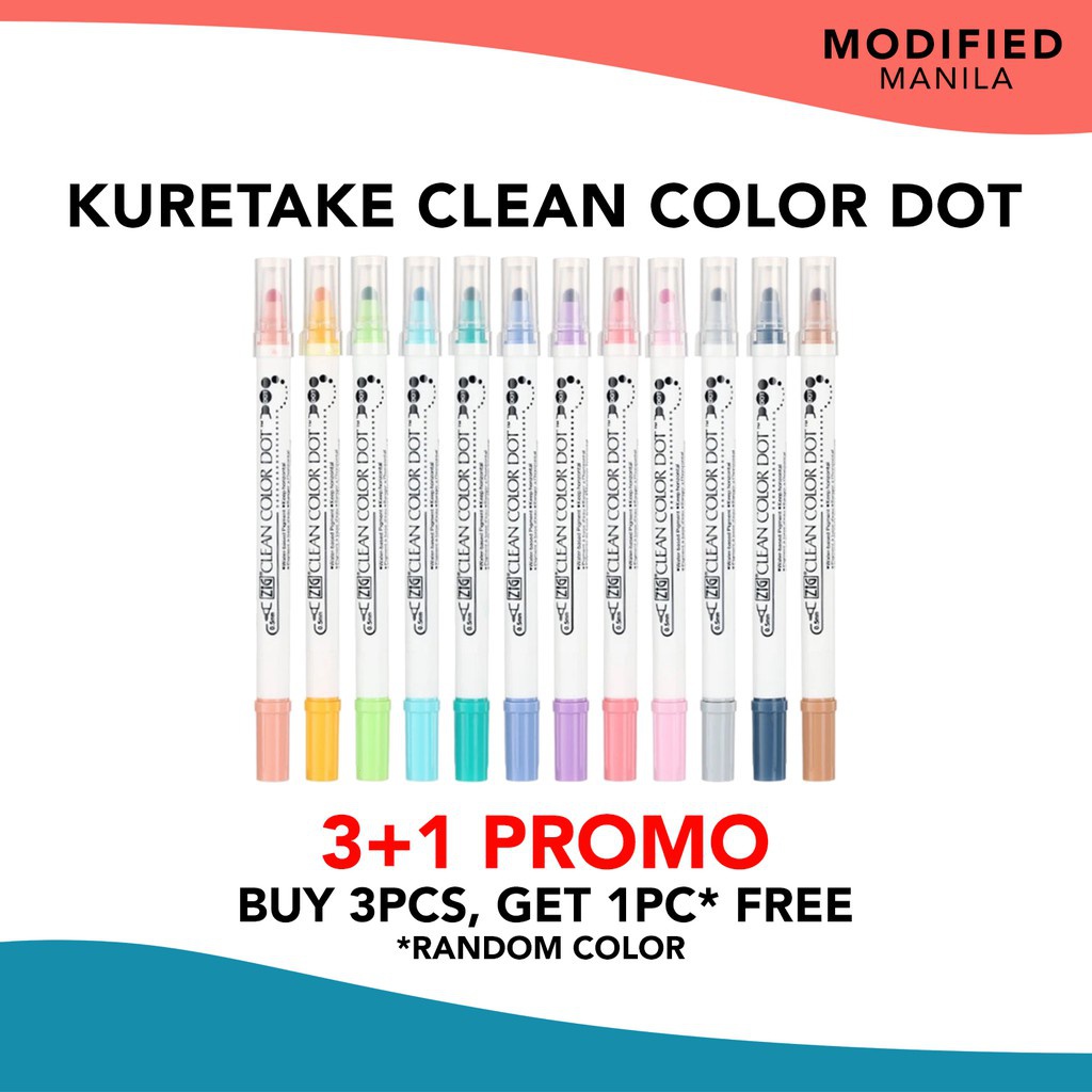 Spot Kuretake Zig Clean Color Dot Double-Sided Marker | Shopee Thailand